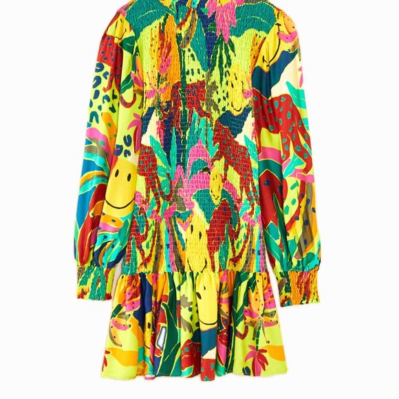 FARM Rio | Dresses | Farm Rio Leopards Jungle Smiley Mini Dress | Poshmark